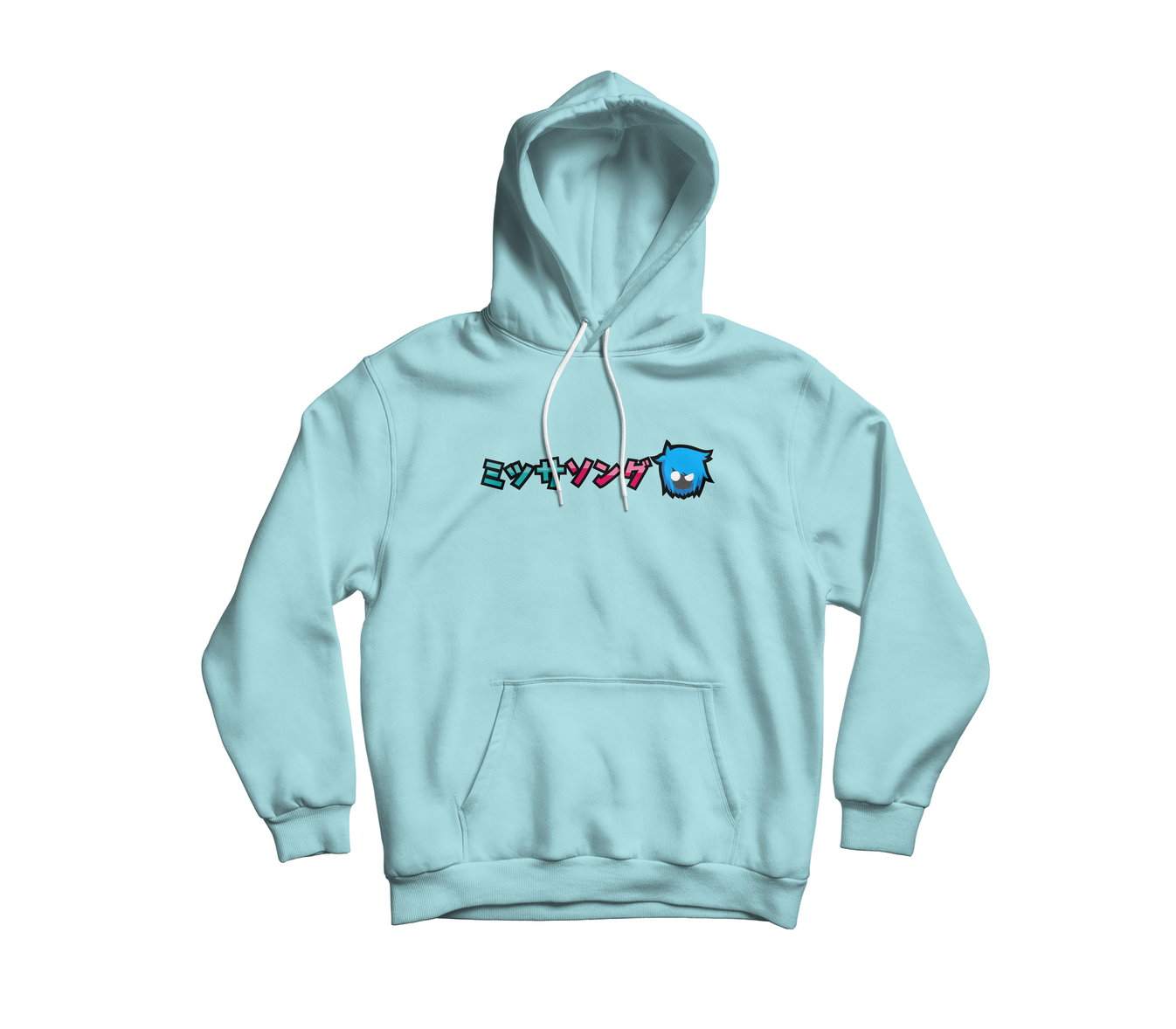 MISSASINFONIA HOODIE CYAN MISSA LOGO JAPONES COLOR – MissaSinfonia Shop